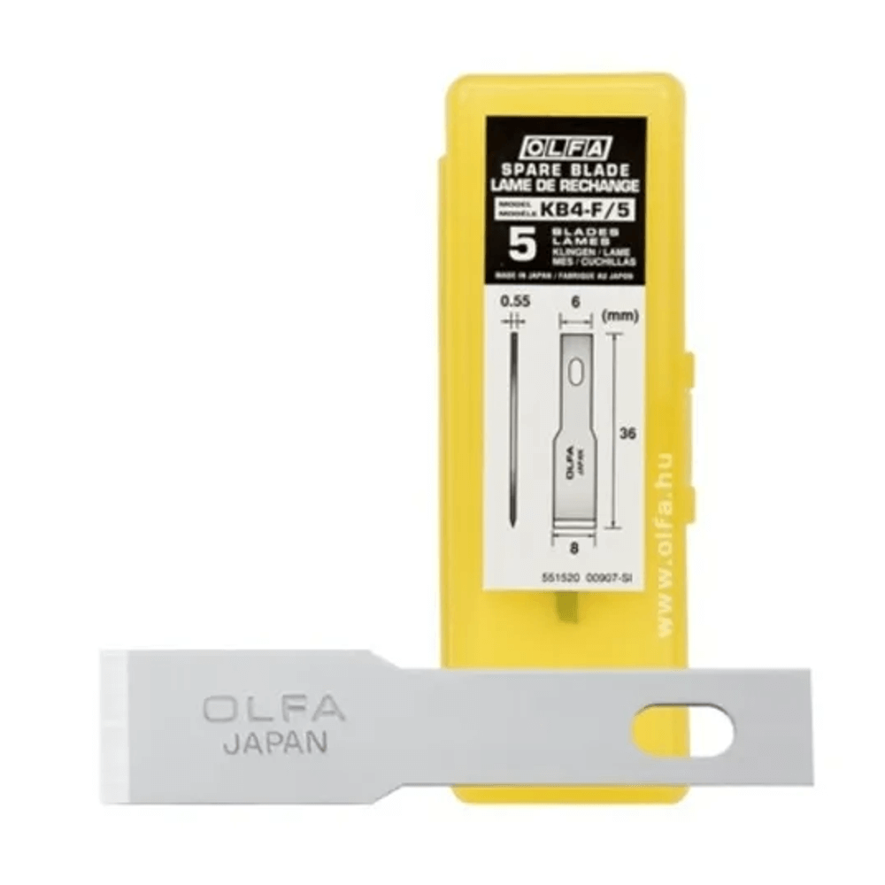 Lâmina Para Estilete Olfa KB4-F/5 05 Lâminas – Fruto de Arte