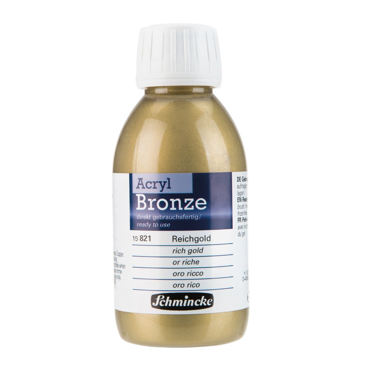 Tinta Acrílica Bronze Schmincke 150ml Rich Gold – Fruto de Arte